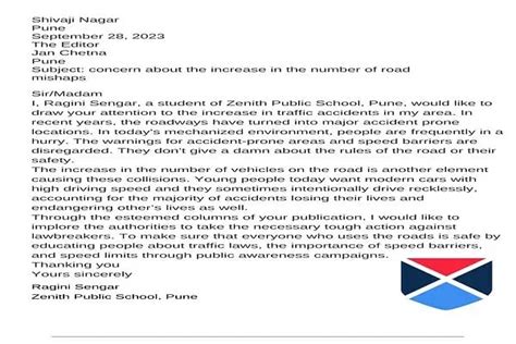 Letter To The Editor Format Samples For Class 10 12 Getmyuni