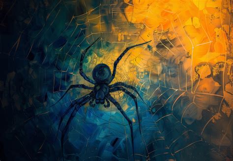 Download Ai Generated Spider Web Royalty Free Stock Illustration
