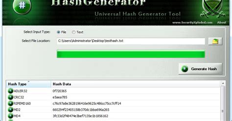 ToolWar Information Security InfoSec Tools Hash Generator Tools
