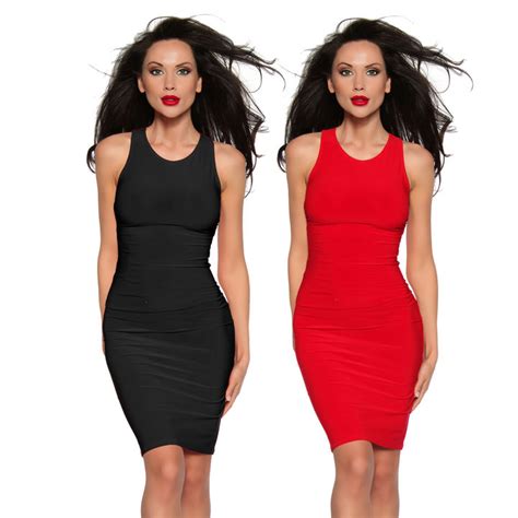 Cocktailkleid Stretch Kleid Minikleid Abendkleid Etuikleid Mini