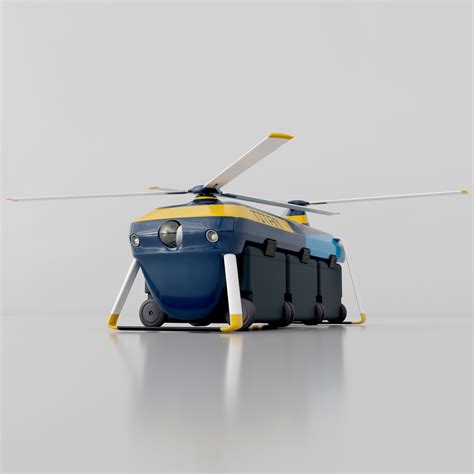 Sci Fi Cargo Drone Model Turbosquid 2292612