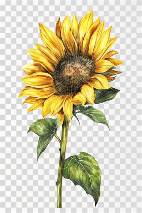 Free Sunflower Flower PNG Transparent Background Nohat Cc