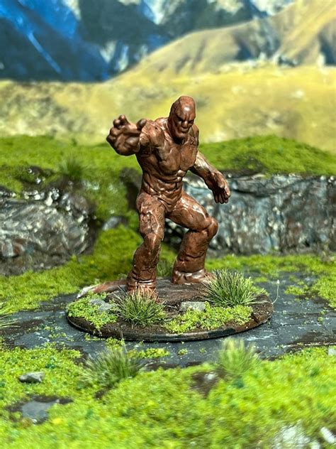 Custom Painted Clay Golem Miniature Etsy