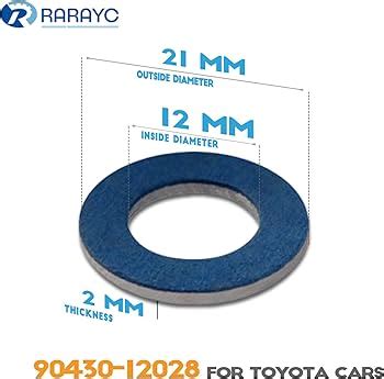 Camry Drain Plug Gasket 100 Pcs Aluminum Oil Drain Plug Gaskets For