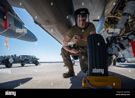 Staff Sgt Shawn Higgins Crew Chief Assigned To The 148th Fighter Wing