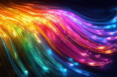 Colorful Light Trails Create Vibrant Patterns In A Dark Background During An Evening Display