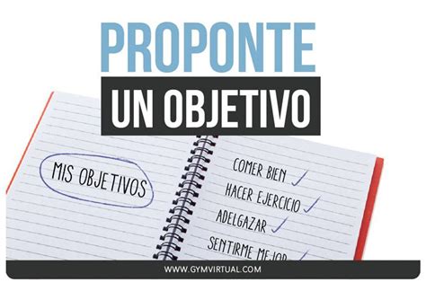 PROPONTE UN OBJETIVO GYM VIRTUAL