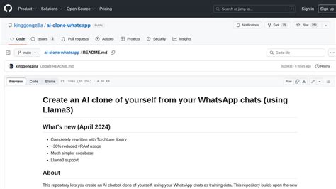 Github Ai Clone Whatsapp Featuresalternatives Toolerific