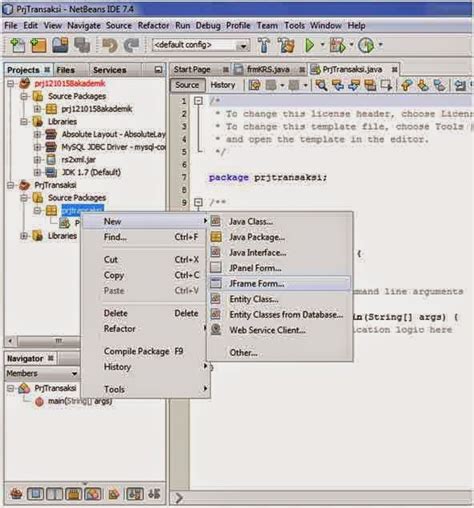 1 Membuat Form Barang Dengan Java Netbeans ~ M Fikri Setiadi