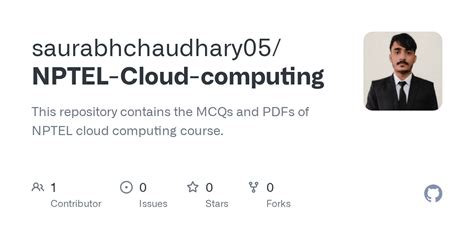 Github Saurabhchaudhary05nptel Cloud Computing This Repository