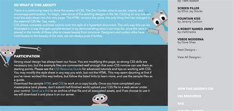 Css Zen Garden Responsive Website Behance
