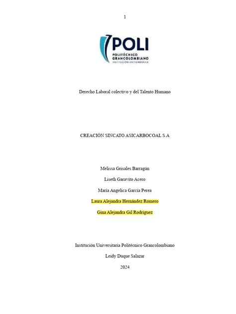 Derecho Laboral Colectivo Y Del Talento Humano Pdf Sindicato Gobierno