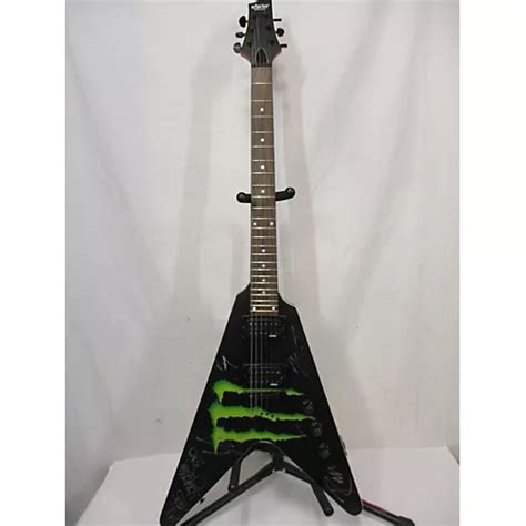 Schecter Guitar Research Monster Energy Flying V Diamond Series Solid