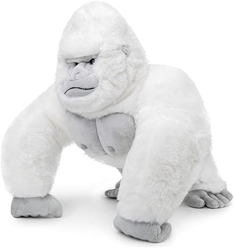 Zhongxin Made Albino Gorilla Plush Toy Realistic Albino