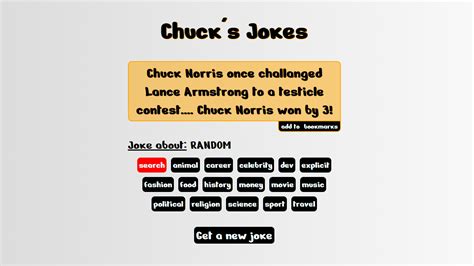 GitHub Shmobeny App Chuck Jokes Pile Of Cringy Jokes About Chuck Norris With User Friendly
