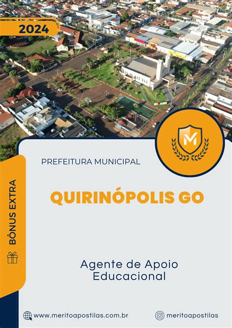 Apostila Agente De Apoio Educacional Prefeitura De Quirinópolis Go 2024