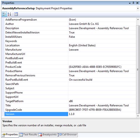 Lexware Assembly Reference Tool For Visual Studio Codeproject