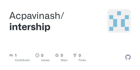 Github Acpavinash Intership