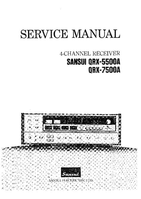 Sansui Qrx 5500a Qrx 7500a Sm Service Manual Download Schematics Eeprom Repair Info For