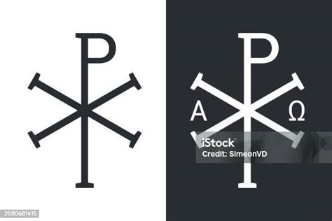 Monogramma Christi Monogram Of Jesus Christ Christian Sacred Chi Rho