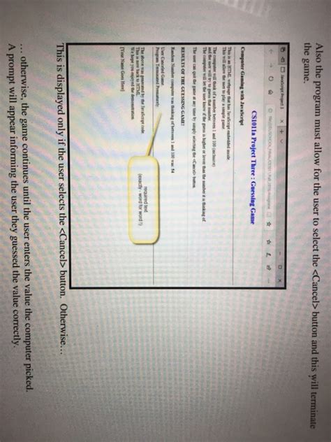Solved Project 3 Using Javascript To Play A Guessing Game