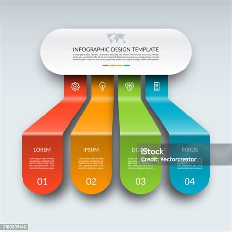 4가지 옵션 부품이 있는 인포그래픽 템플릿 4 단계 현대 미니멀 벡터 배너 차트 다이어그램 그래프 워크플로 레이아웃 웹 보고서 비즈니스 프레젠테이션으로 사용할 수 있습니다