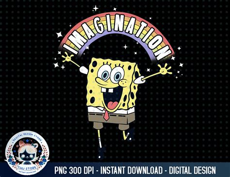 SpongeBob SquarePants Imagination Rainbow Png Inspire Uplift