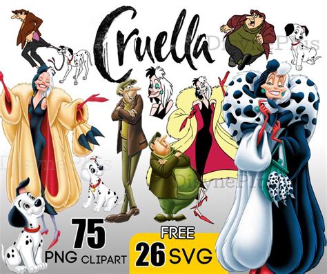 Cruella Png Cruella De Vil Svg Cruella Svg Villains Svg Png Clipart