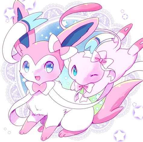 Sylveon And Mew Dibujos De Pokemon Cosas De Pokemon Arte Pokemon