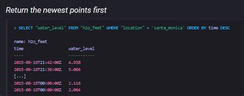 Influxdb Influxql基础语法教程 Order By子句influxdb Order By Csdn博客