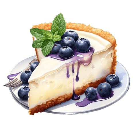 Watercolor Cake Clipart Baking Clipart Dessert Clipart Cheesecake My