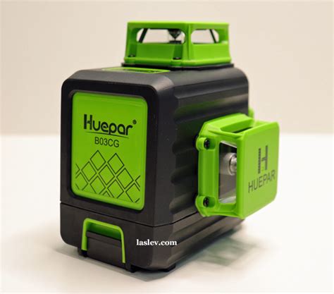 Review green laser level Huepar B03CG. Alignment, tests and instructions