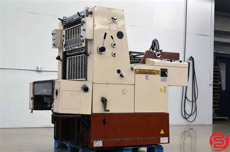 Shinohara Single Color Offset X Printing Press Boggs Equipment