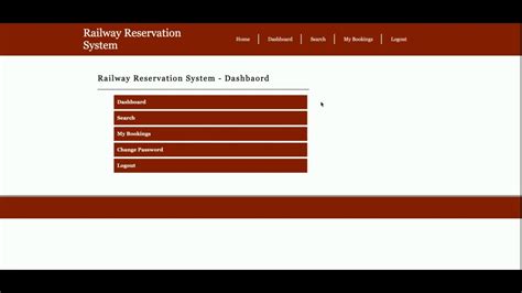 Python Django And Mysql Project On Railway Reservation System Youtube
