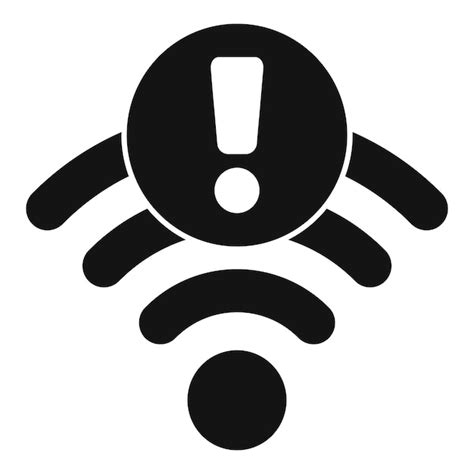 Premium Vector Wifi Connection Showing Warning With Exclamation Mark