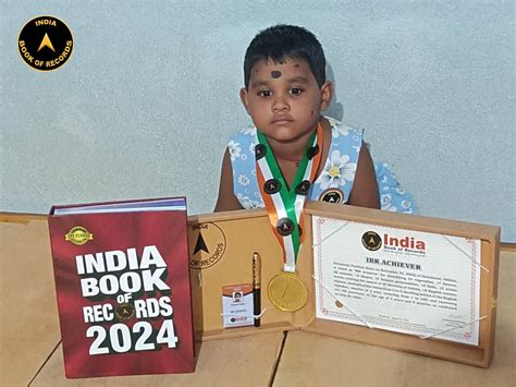 Divyanshi Pradhan Ibr Achiever India Book Of Records
