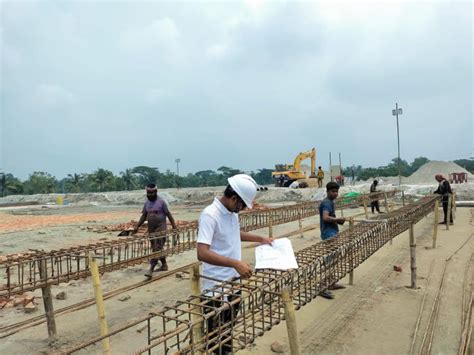 Riajul Karim Raj On Linkedin Checking Of Rebar Of Rcc Pre Cast Pile