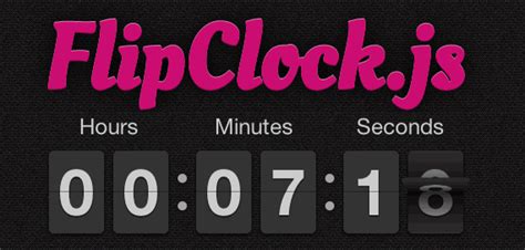 Flipclockjs Reloj Cronómetro Y Cuenta Regresiva Jquery Kabytes