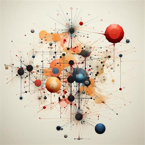 Premium Photo Colorful Network Graph Illustration Generative Ai