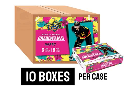 Upper Deck Credentials Hockey Hobby Case Boxes