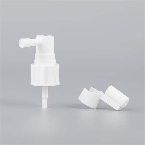 New Design Medical Throat Plastic White Long Nozzle Pp Half Cap Nasal Spray Pump Oral Sprayer