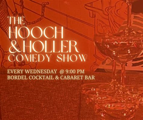 Hooch And Holler Comedy Show 03242027 Choose Chicago