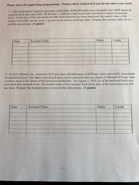 solved please show all supporting computations points will