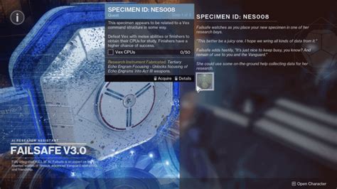 Destiny 2 Specimen Id Nes008 Quest Steps Progametalk
