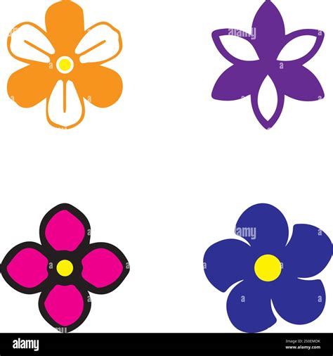 Vector Flower And Leaf Designs Stock Vector Image And Art Alamy