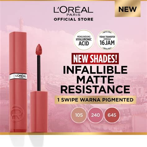 Jual Loréal Paris Infallible Matte Resistance Liquid Lipstick For 16h