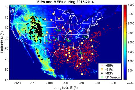The National Lightning Detection Network Nldn Locations Of Energetic Download Scientific