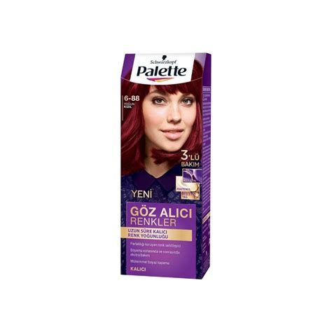 Palette Göz Alıcı Renkler Set Boya 6 88 Yoğun Kızıl