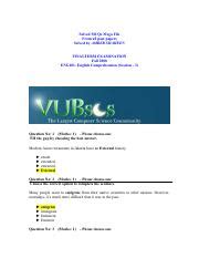 ENG Solved MCQs Mega File Pdf Solved MCQs Mega File From All Past Papers Solved By AMBER