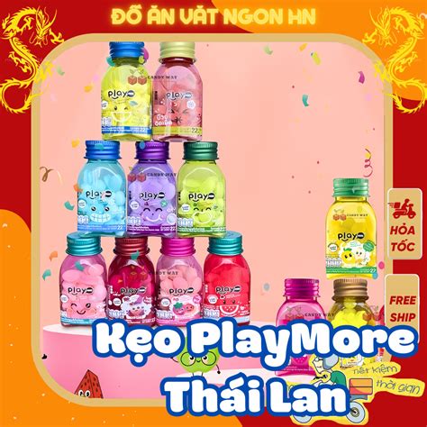 Thailand Play More Candy Without Sugar Many Flavors Of 22g Vial